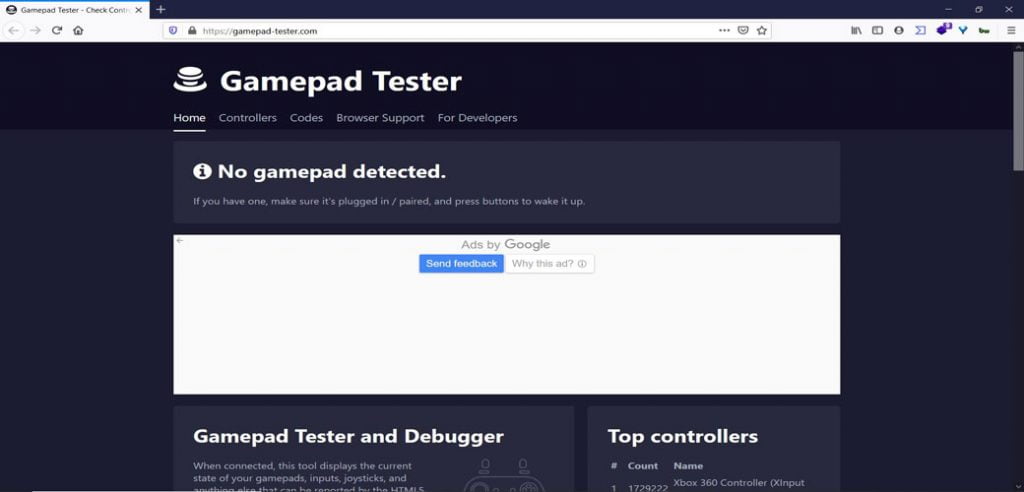 معرفی وب سایت Gamepad Tester - ابزاری برای عیب یابی دسته‌ی بازی ...